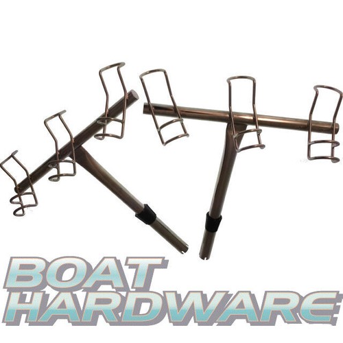 3 way Fishing Rod Holders with DOUBLE WIRE (Pair) Snapper Rack 316 S ...