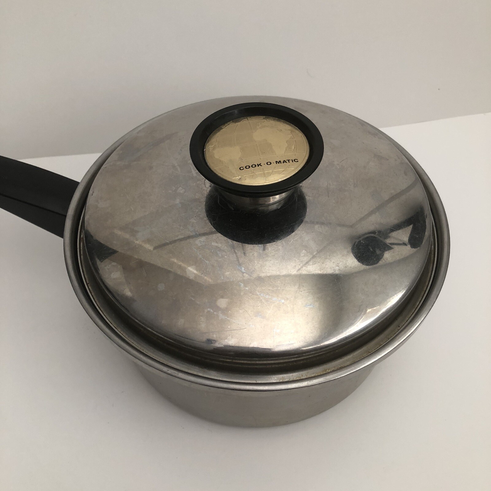COOK-O-MATIC 9" Sauce Pan With Lid 18-8 TRI PLY Stainless Steel Made in ...