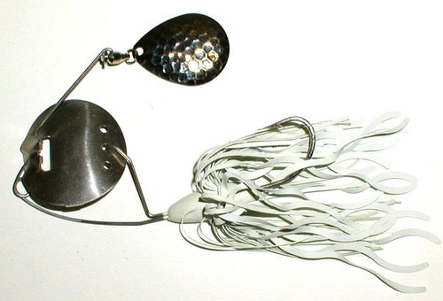 Bump-N-Go 33001 Gouverne de Direction Lame Spinner Appât Blanc Jupe | eBay