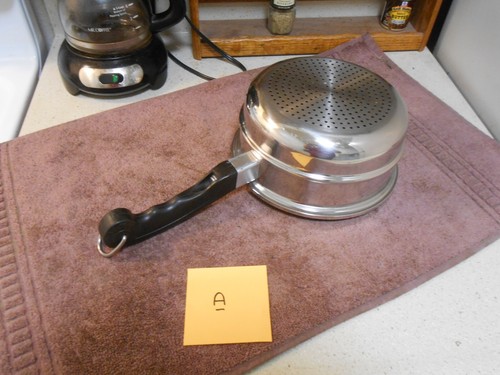 SALADMASTER 8" Steamer Insert Pan Stainless CLEAN & SHINY, NO RUST! | eBay