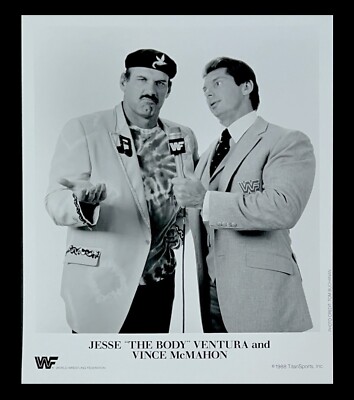WWE VINCE MCMAHON JESSE VENTURA OFFICIAL LICENSED ORIGINAL 8X10 PROMO PHOTO 1988 | eBay