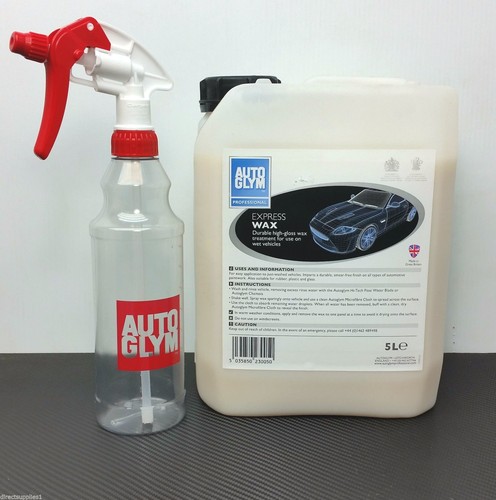 Autoglym 5ltr EXPRESS WAX WITH FREE SPRAY BOTTLE *FAST DISPATCH ...