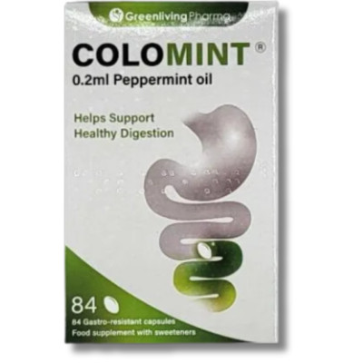 Colomint Peppermint Oil Capsules - 0.2ml, 84 Capsules | Digestive ...