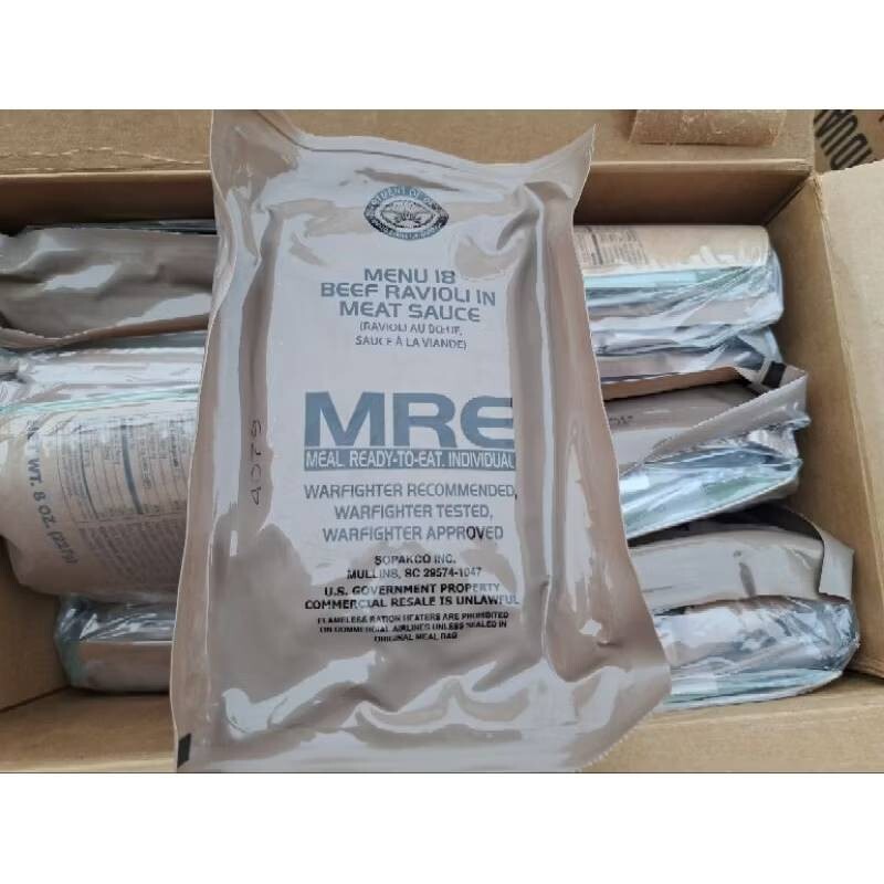 Military Ready Eat Meals MRE Case Insp 2025 USA Menu Trek Ration Camp ...
