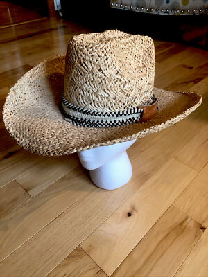 Bailey U-Rollit Straw Cowboy Hat "New West" Size 6 7/8. W/ Nice Band ...