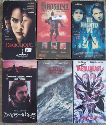 Blockbuster VHS Rental Tapes Lot of 6 With Sleeves | eBay