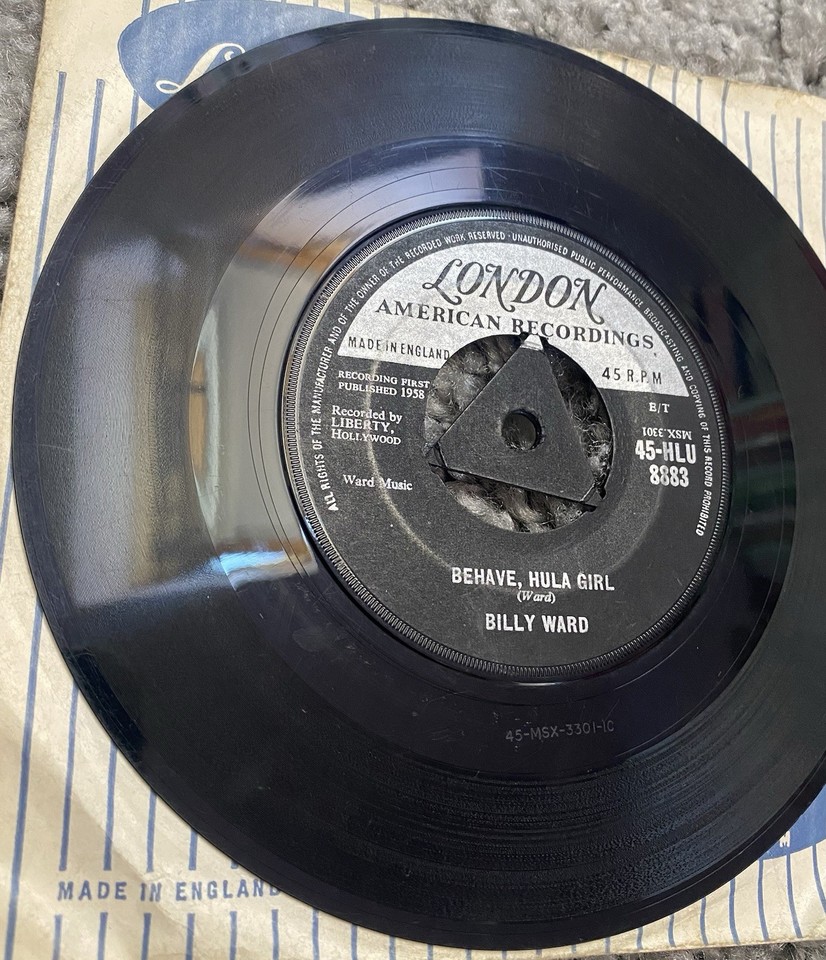RARE! Billy Ward - Please Don’t Say No 1958 UK 7” Vinyl Do Wop RnB ...