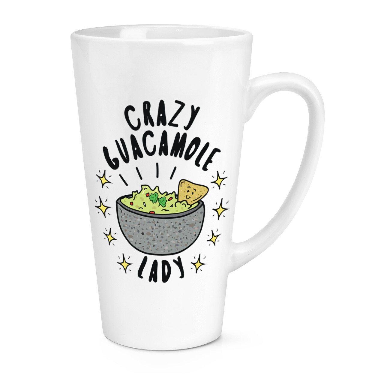 Crazy Guacamole Lady Stars 17oz Large Latte Mug Cup Mum Mothers Day ...