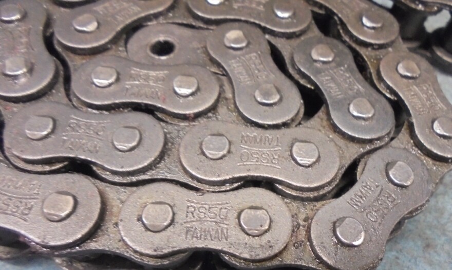 TSUBAKI RS50 RIVETED ROLLER CHAIN 5/8" PITCH, 0.878" WIDTH, 32" LENGTH ...