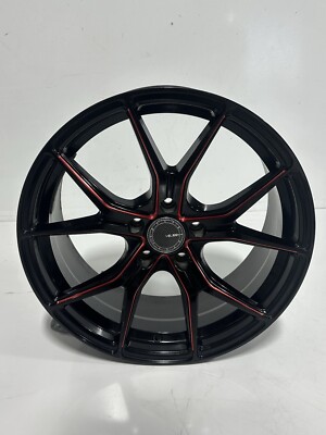 18" Velsen 531 Wheel 18X8 5X115 +38MM C.B 74.2 Black & Red Line RIM | eBay