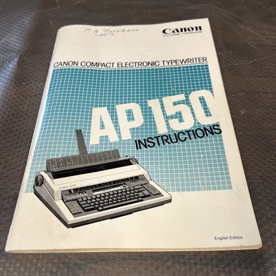 Typewriters & Word Processors - Canon Typewriter