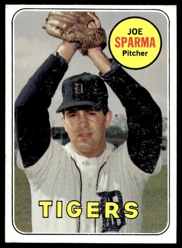 1969 Topps #488 Joe Sparma Detroit Tigers VG-VGEX crease | eBay