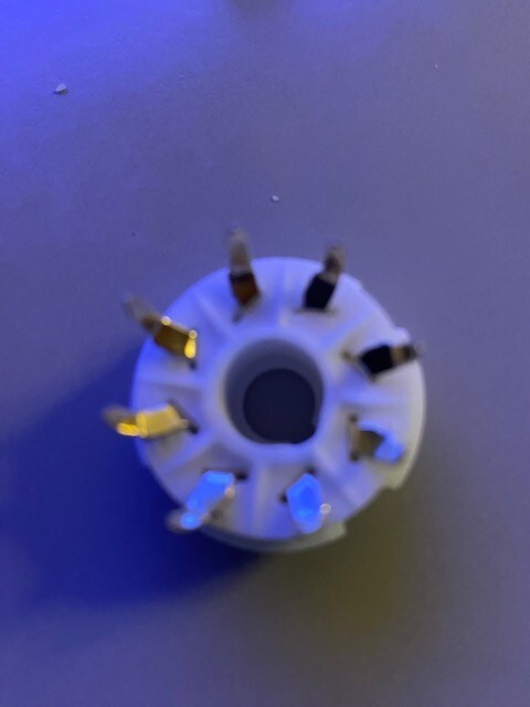 TUBE SOCKET - 8 Pin Octal Ceramic - PCB Mnt - Gold - (1pc) USA style | eBay