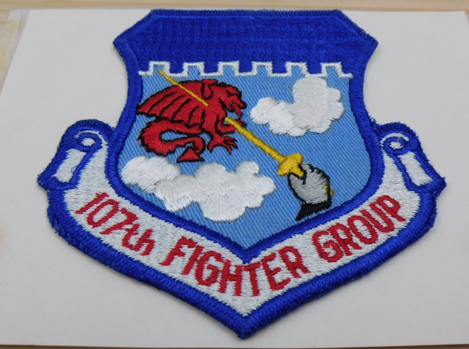 Vintage USAF US Air Force 107th Fighter Group Patch Niagara Falls NY ...