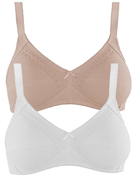 Naturana 86545 100% Cotton Soft Cup Wire Free Bra 34B-44 AA - E | eBay