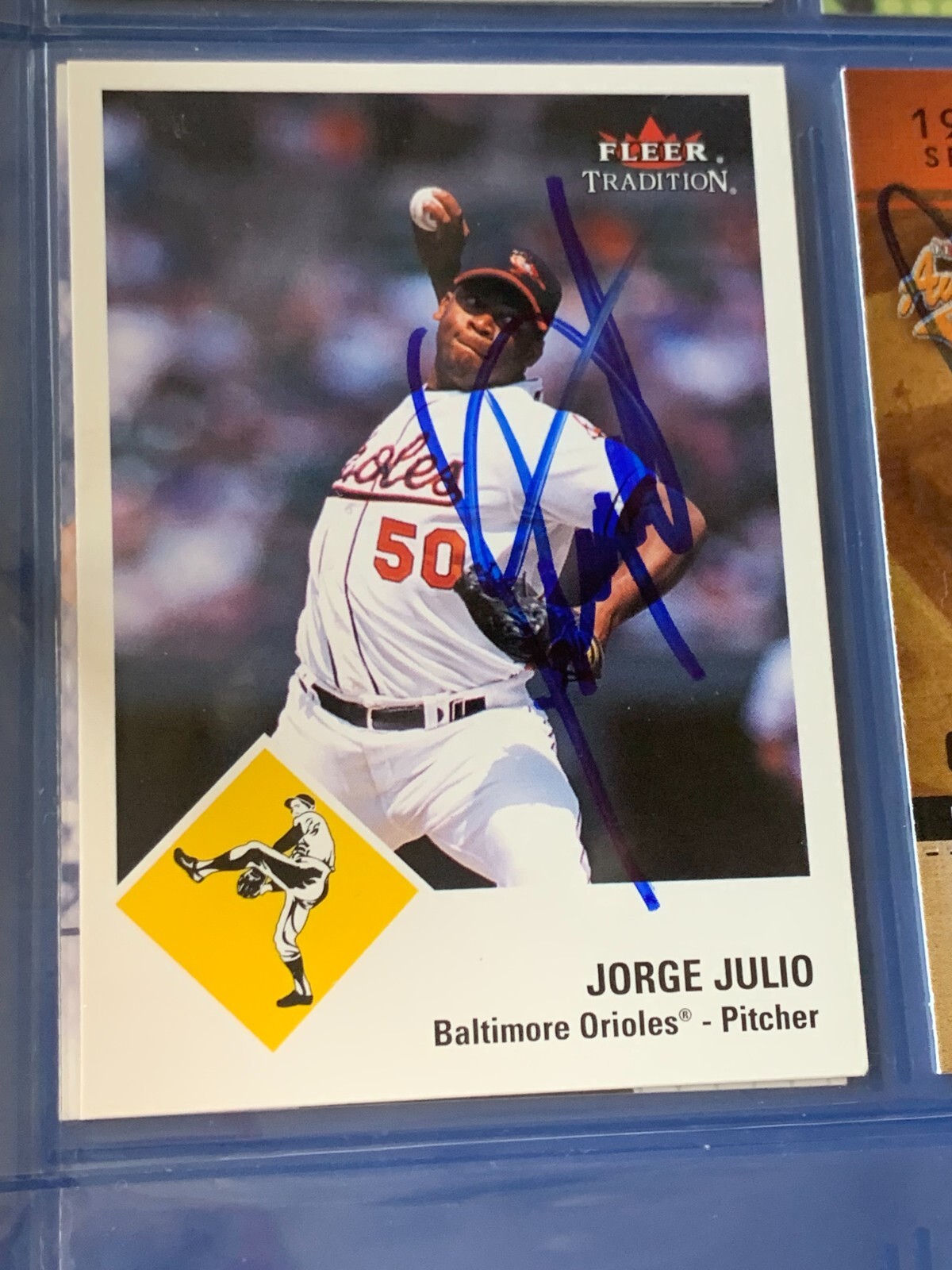 JORGE JULIO AUTOGRAPHED SIGNED 2003 FLEER TRADITION CARD ORIOLES COA | eBay