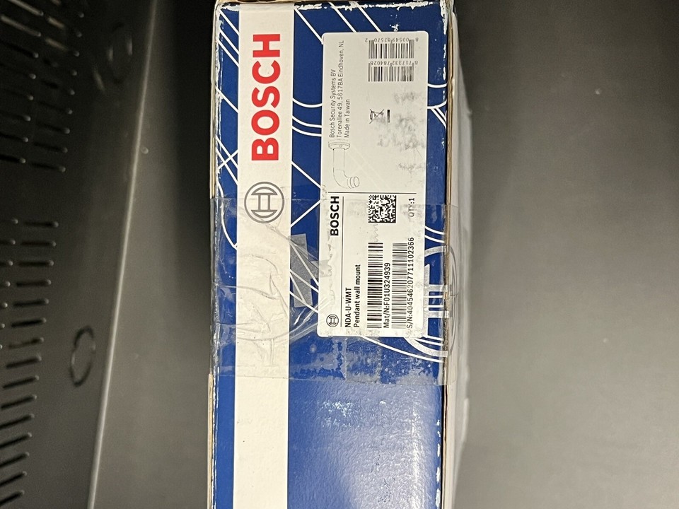 Bosch Nda-u-wmt Universal Pendant Wall Mount for Dome Cameras White ...