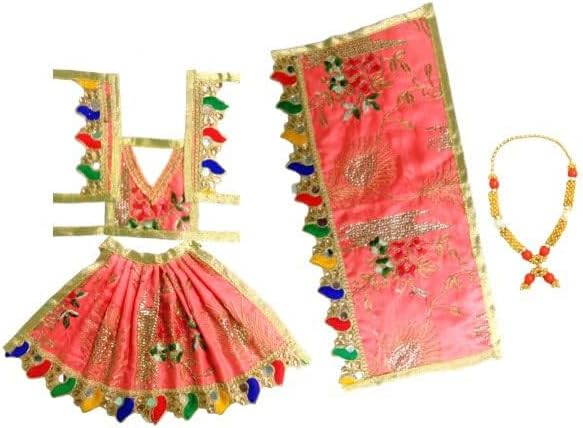 Set 5 Shiv Parvati Poshak Handcrafted Silk Cloth Hinduism Goddess Dress ...