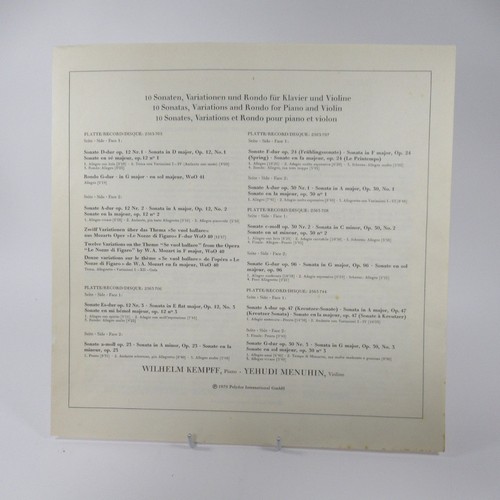 Beethoven Edition 1977 Violin and Cello Sonatas Vinyl Records 8 LP Box ...