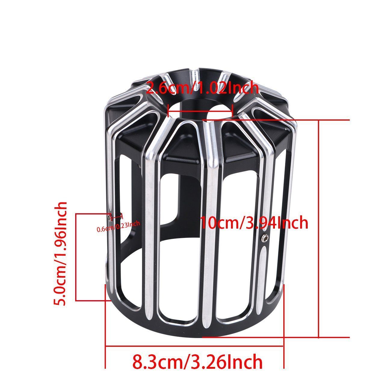 1X CNC Aluminum Ölfilter Abdeckung Deckel Cover für Harley Touring Dyna ...