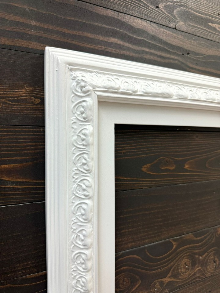 65 & 75 inch Hisense wood frame, Satin white finish,Canvas TV by ...