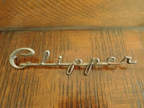 Packard Clipper Emblem Name Plate Logo Trim Chrome Piece Original Orn ...