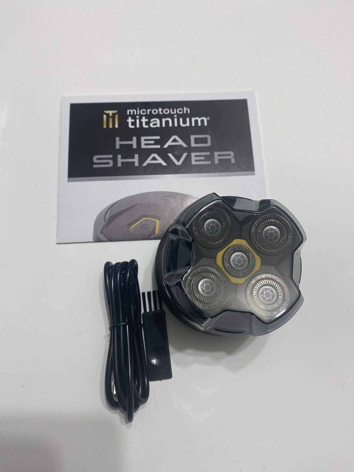 Microtouch Titanium Electric Rechargeable Head & Face Shaver (11-2592P ...