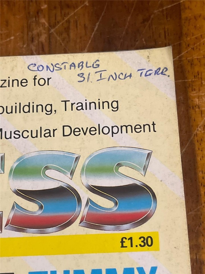 SPORT & FITNESS bodybuilding muscle magazine JOE BUCCI poster 11-85 (UK ...