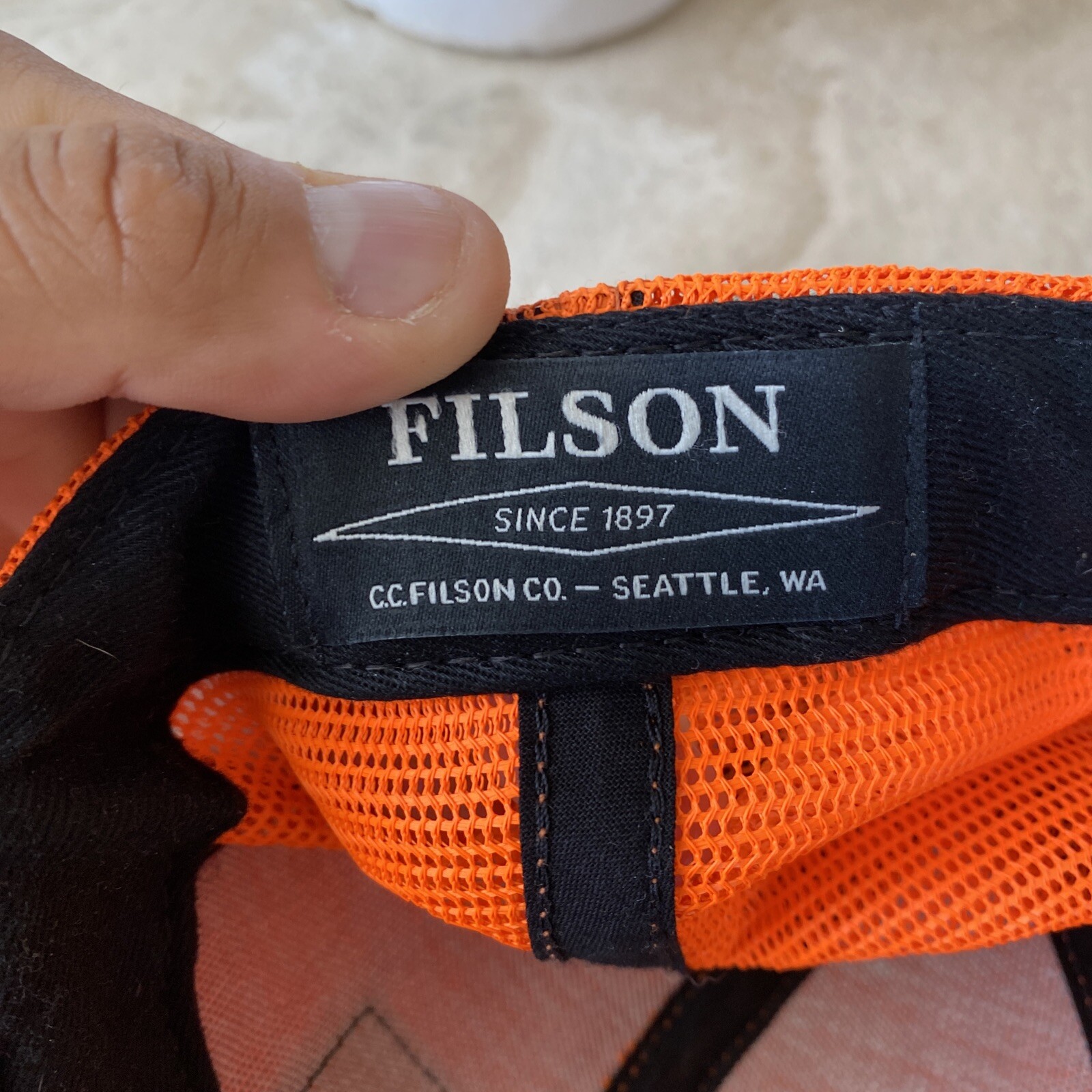 Filson Hunters Blaze Orange Hunting Hat Authentic Ori… - Gem