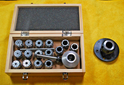ER25 collet set with Emco Compact 5 Chuck for Mill/Tailstock & Rotary ...