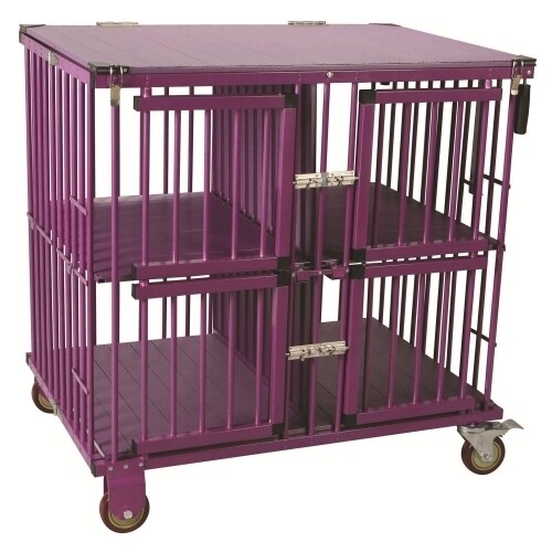Aeolus 4-Berth Show Trolley with 4" Nylon Wheels - Large [Purple] Dog ...