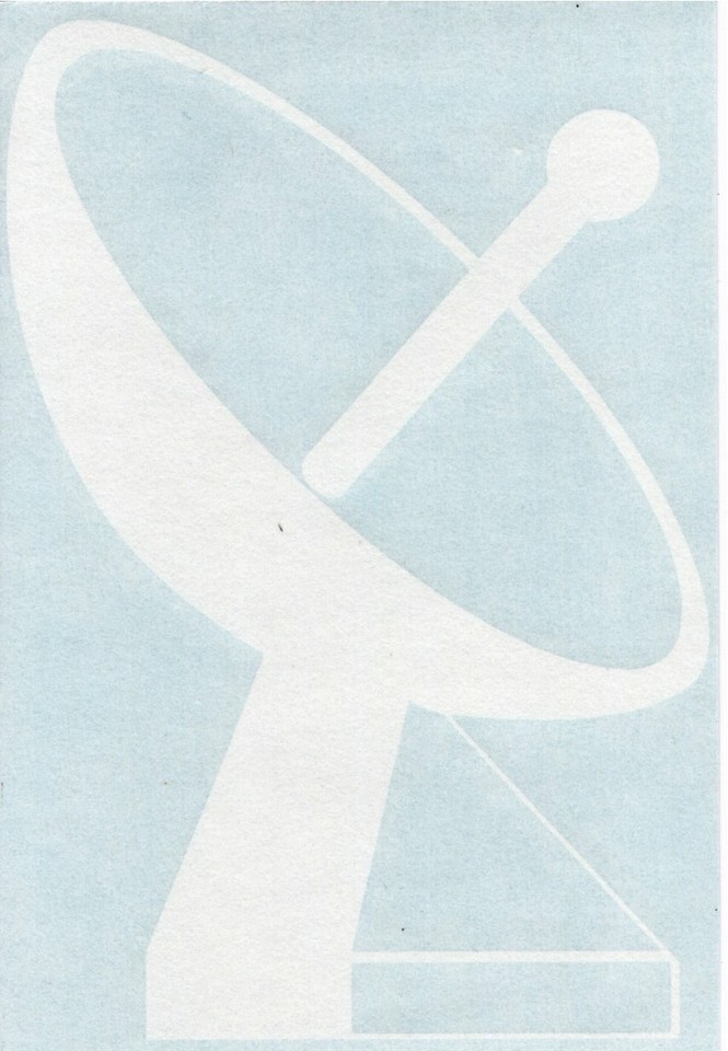 Ground Station Satellite Dish - Earth Radio SETI - Car Vinyl Decal ...