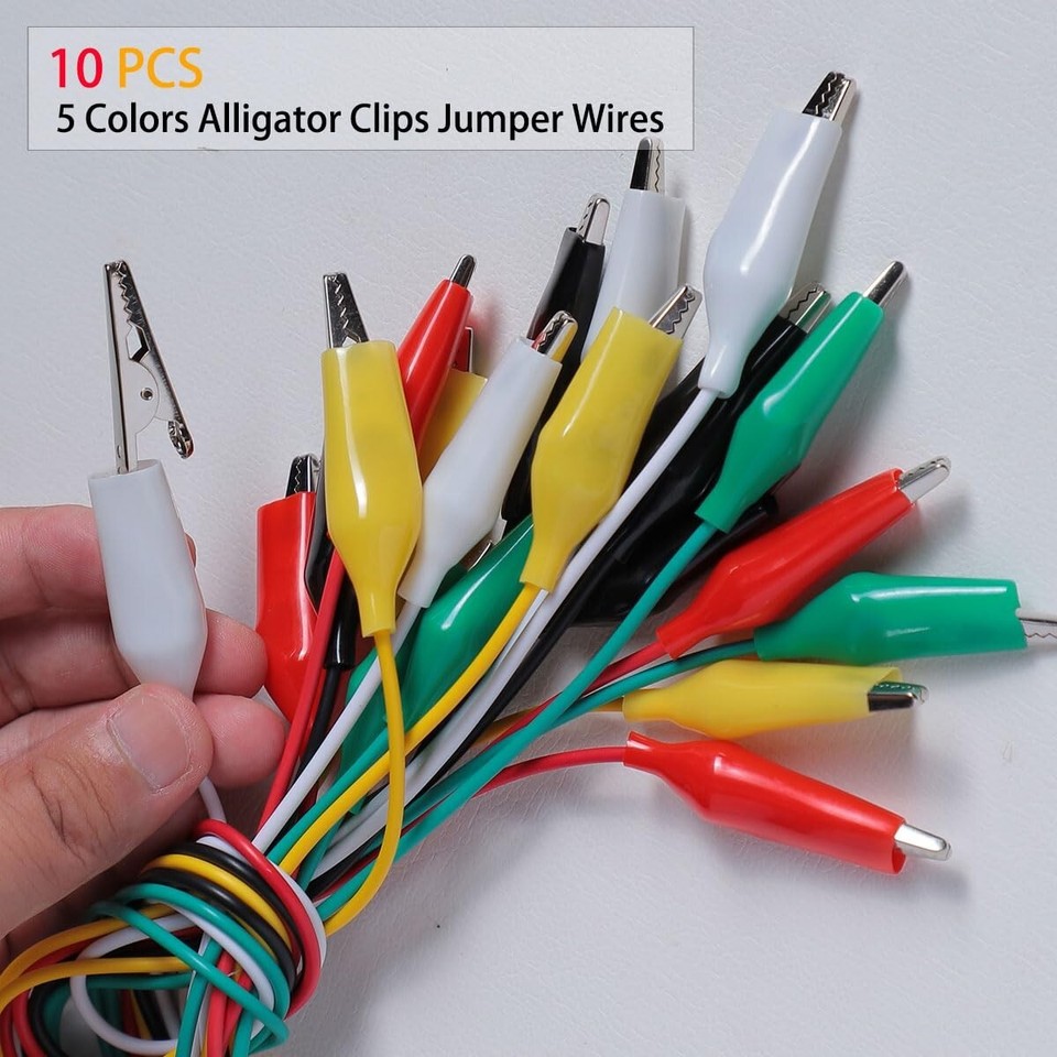19Pcs Multimeter Leads Set Copper Probes Clips Wires 1000V 10A ...