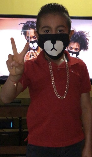 Cute EXO Ayo and Teo Face Mask Panda Bape Bathing Ape Bear Mouth Mask ...