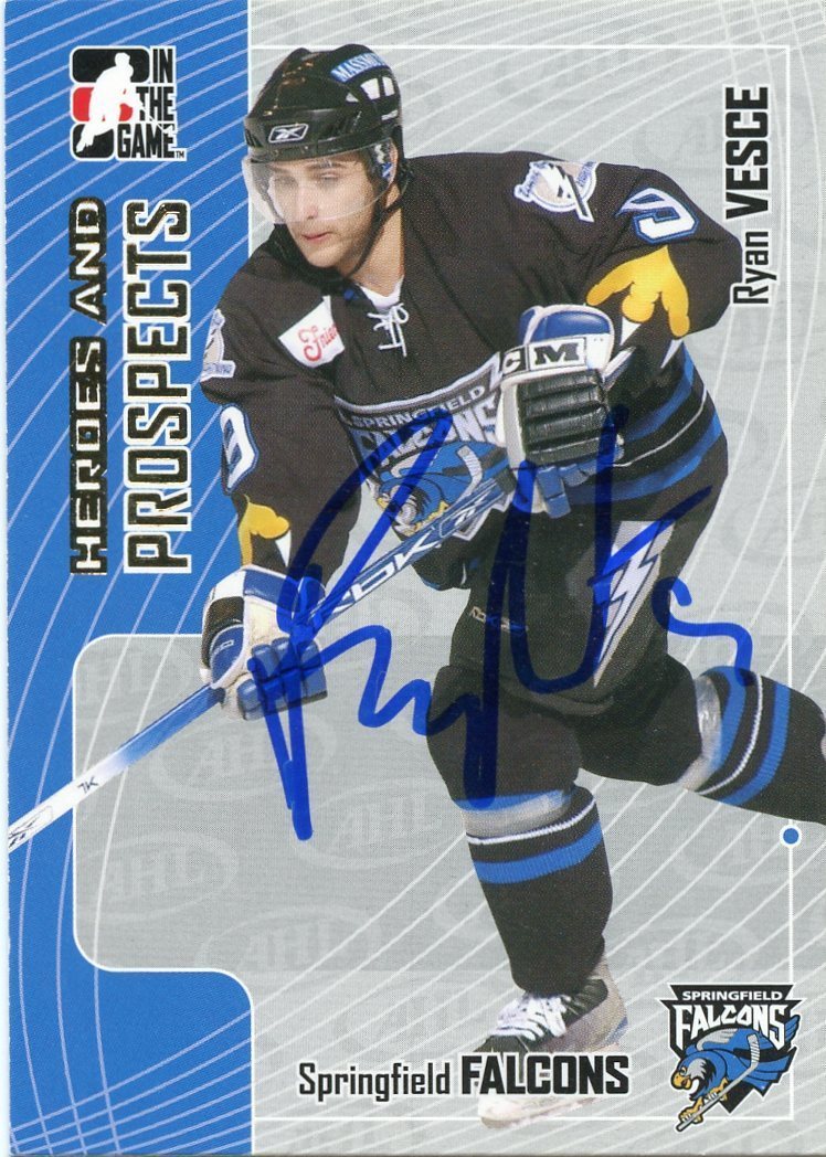 RYAN VESCE FALCONS AUTOGRAPH AUTO 05-06 HEROES & PROSPECTS #246 *35773 ...