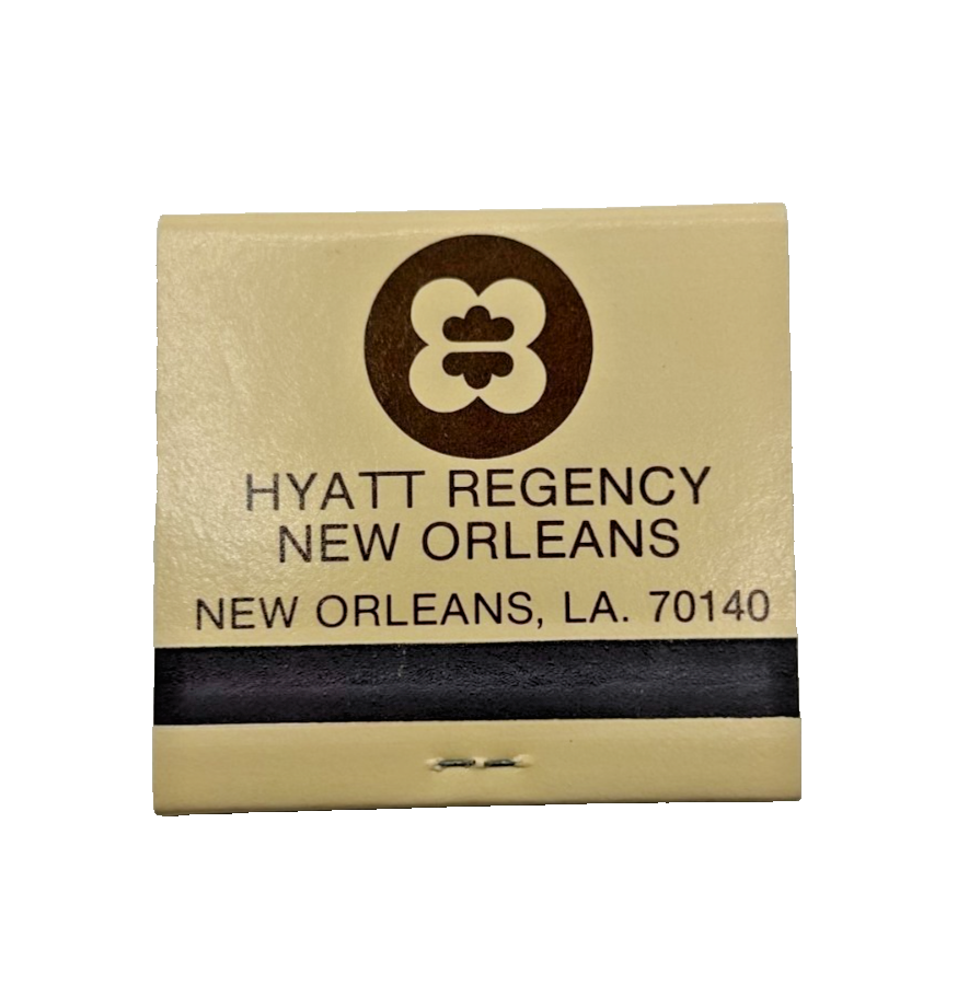 80s Hyatt Regency Hotel New Orleans LA Unstruck Matchbook Bug Logo Back ...