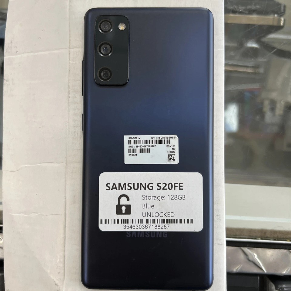 Samsung Galaxy S20 FE 5G SM-G781U 128GB 6GB Verizon Postpaid Unlocked ...