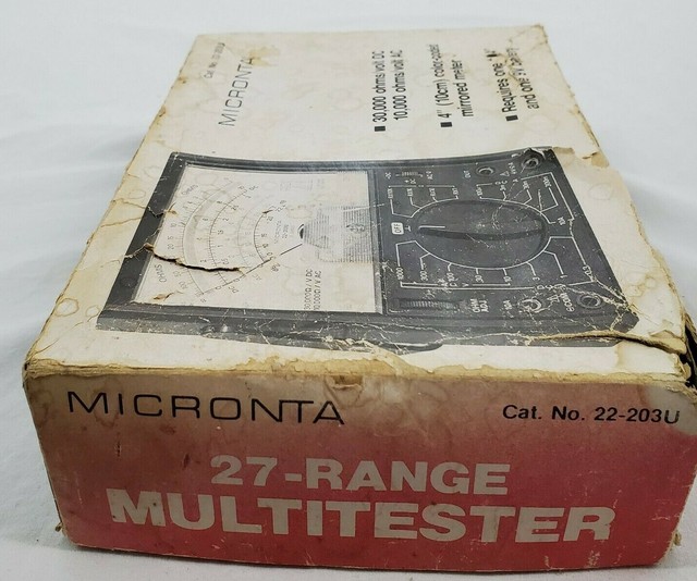 Micronta 27 Range Multitester 30 000 Ohms Vintage 22-203u for sale ...