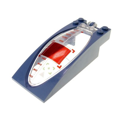 1 X LEGO Cockpit 10x4x2 Sand Blue Windscreen 9x3x1 Transparent White ...