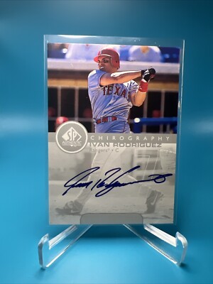 IVAN RODRIGUEZ 1999 UPPER DECK SP SIGNATURE Chirography AUTO 18 Rare ...