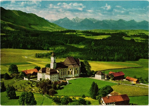 Wieskirche Near Steingaden German Rocco Church Postcard Unposted ...