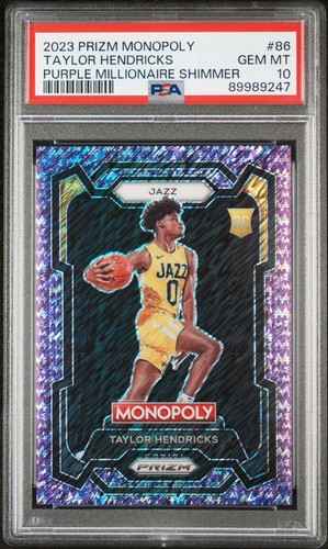 2024 Prizm Monopoly Purple Millionaire Shimmer Taylor Hendricks RC /50 ...
