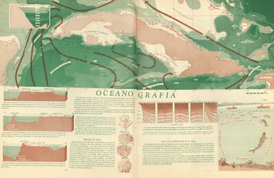 13021.Decor Poster.Wall art.Vintage Room home design.Cuba Oceanography ...