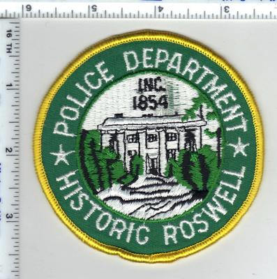 Roswell Police (Georgia) Shoulder Patch - new from 1990 | eBay