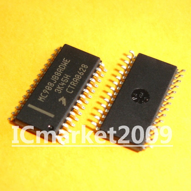 10 PCS MC908JB8ADWE SOP-28 MC908JB8 MC908 Microcontrollers 8-Bit MCU ...