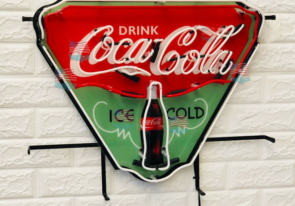 Drink Coca Cola Ice Cold Coke 24"x20" Neon Light Sign Lamp HD Vivid ...