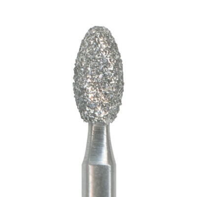 KERR NTI FG #379.023 Fine Grit, Football Shaped Diamond Bur. Box of 5 ...