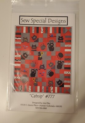 Sew Special Designs Quilt Pattern CATNIP, #777 Quilt 52" x 60" Pillow ...