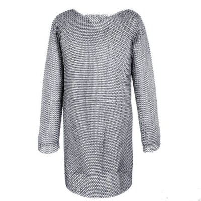 Riveted Chain Mail Hauberk Mild Steel Oil Finished Chainmail ...