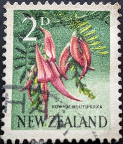 Stamp New Zealand SG783 1960 2d Flowers Kowhai Ngutu-Kaka Used | eBay